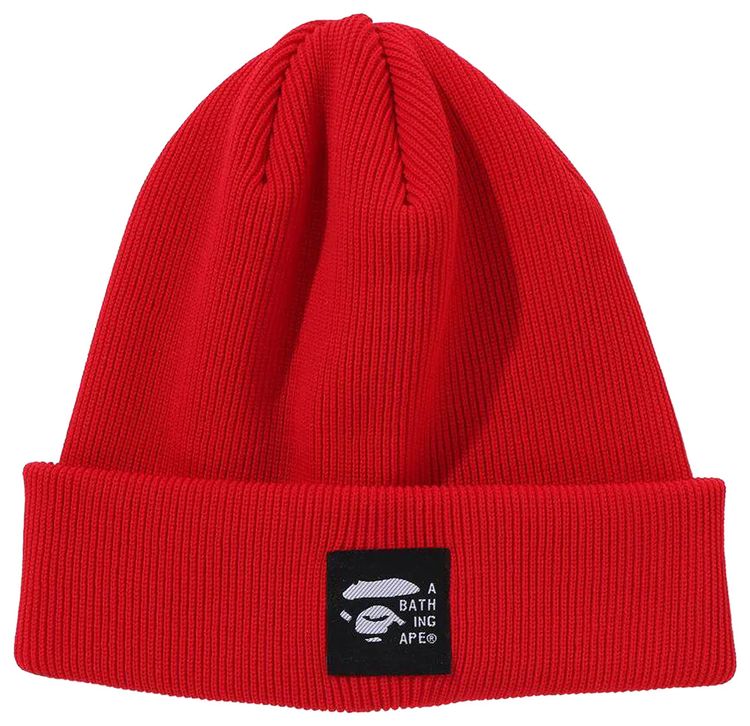 Buy BAPE Logo Knit Cap 'Red' - 1K80 181 008 RED | GOAT