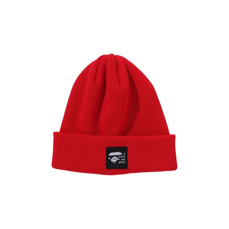 Buy BAPE Logo Knit Cap 'Red' - 1K80 181 008 RED | GOAT