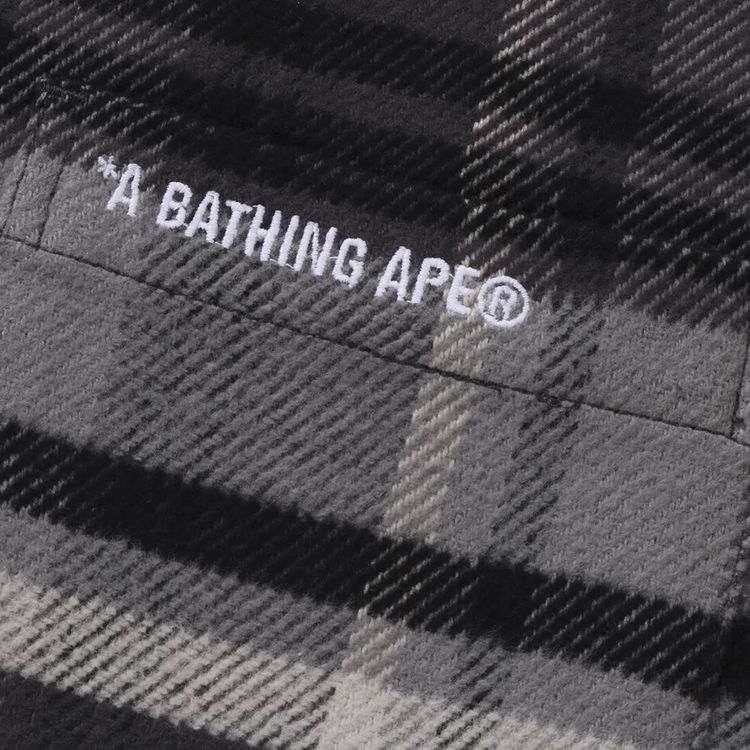 Buy BAPE Check Flannel Shirt 'Black' - 1K80 131 310 BLACK | GOAT