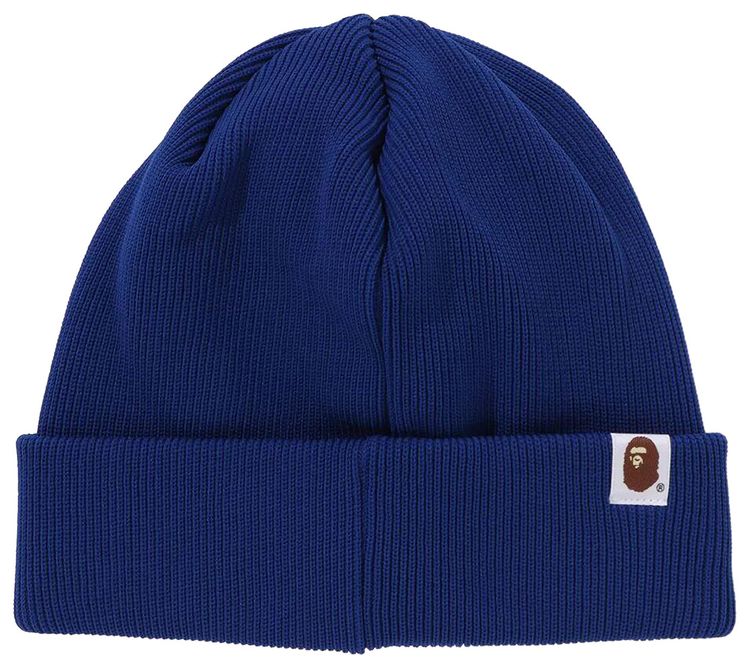 Buy BAPE Logo Knit Cap 'Blue' - 1K80 181 008 BLUE | GOAT