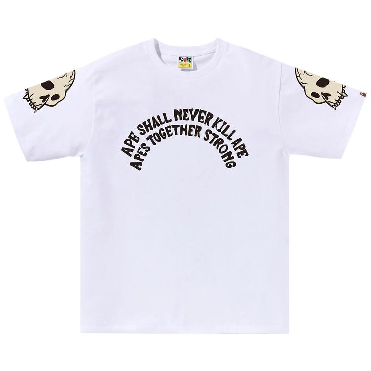 Buy BAPE Souvenir Skull Tee 'White' - 1K80 110 052 WHITE | GOAT