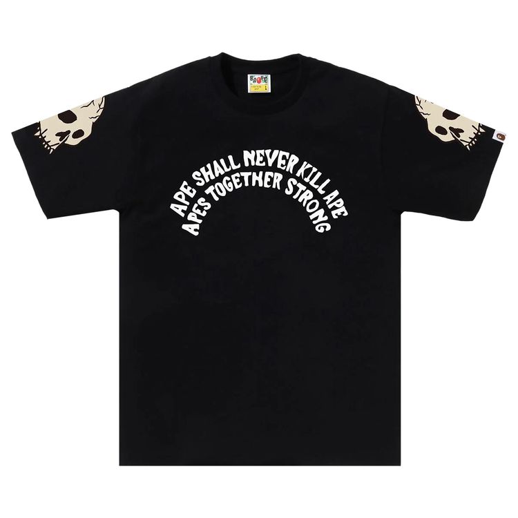 Buy BAPE Souvenir Skull Tee 'Black' - 1K80 110 052 BLAC | GOAT