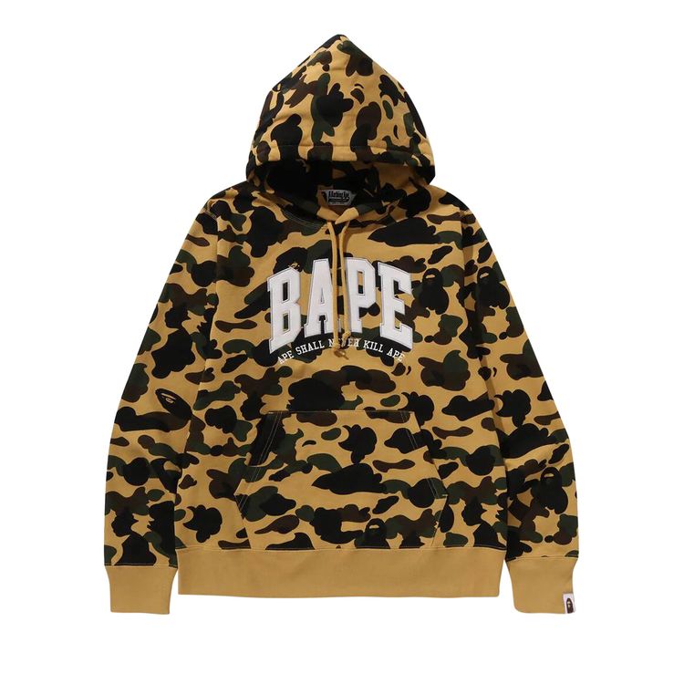 Buy BAPE 1st Camo Pullover Hoodie 'Yellow' - 1K80 114 008 YELLOW | GOAT
