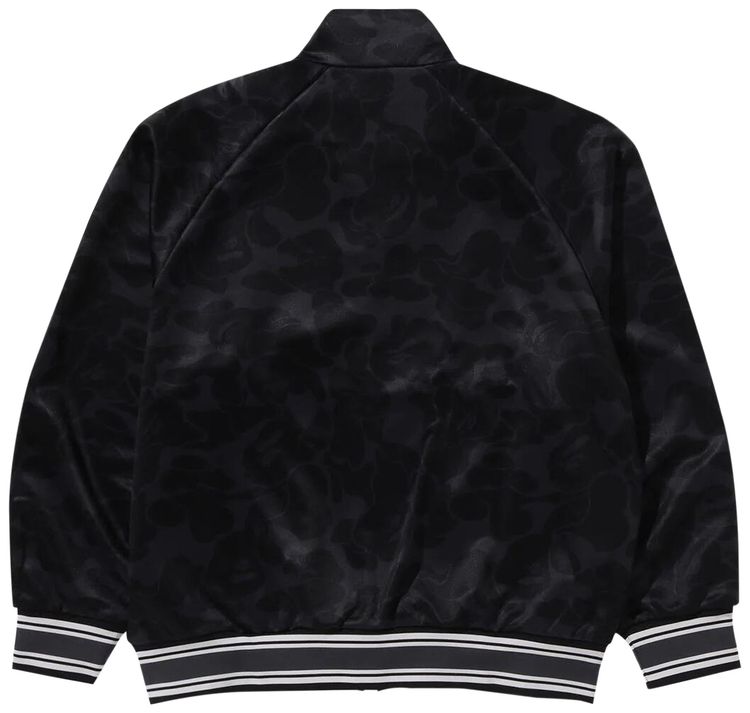 Buy BAPE Solid Camo Bathing Ape Logo Relaxed Fit Track Jacket 'Black ...