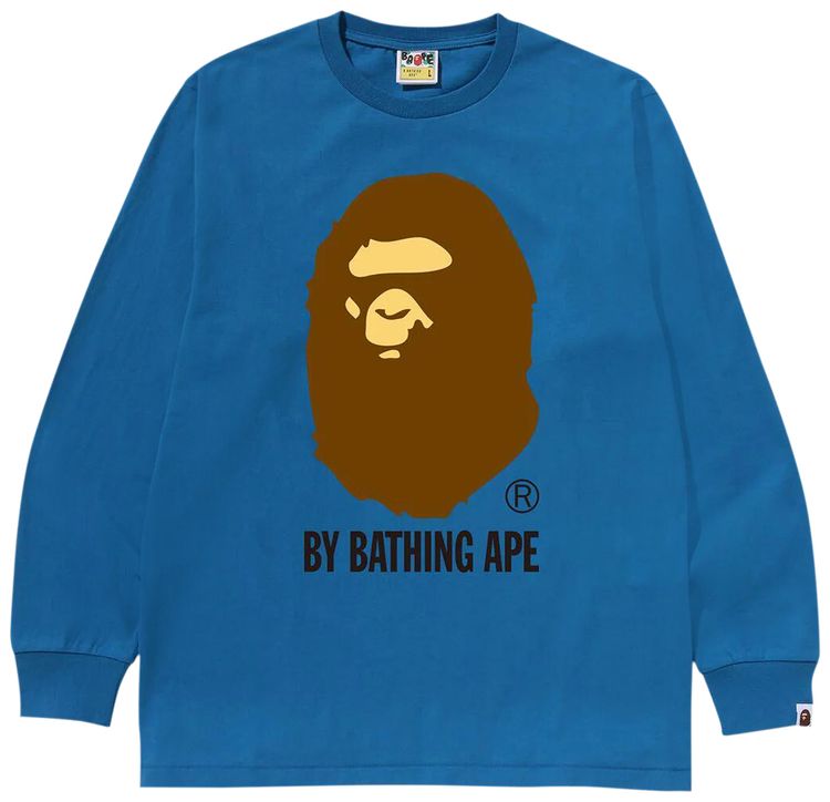 Buy BAPE By Bathing Ape Long-Sleeve Tee 'Blue' - 1K80 111 015 BLUE | GOAT