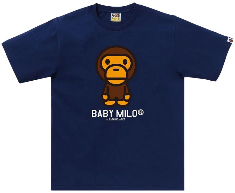 Buy BAPE Baby Milo Tee 'Navy' - 2K80 110 001 NAVY | GOAT