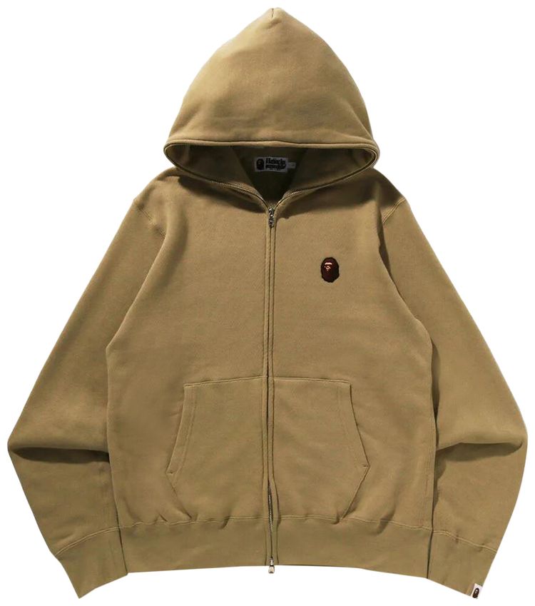 Buy Bape One Point Full Zip Hoodie Beige 1k80 115 008 Beige Goat