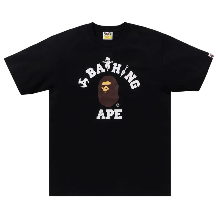 Buy BAPE Ninja College Tee 'Black' - 1K72 110 132 BLACK | GOAT