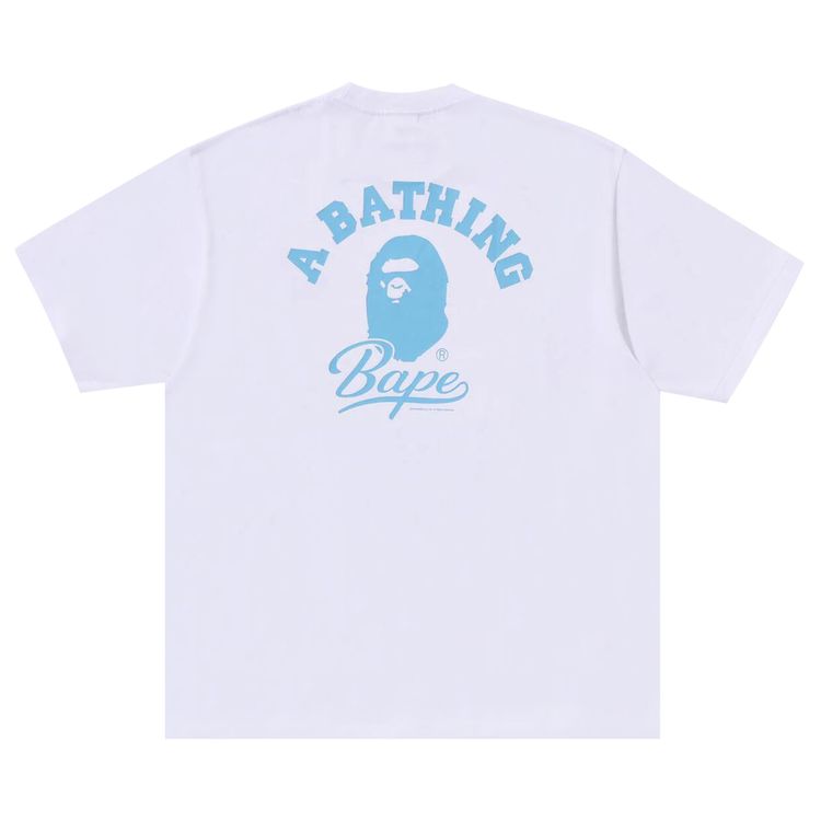Buy BAPE Cursive College Logo Relaxed Fit Tee 'White' - 1K80 110 303 ...