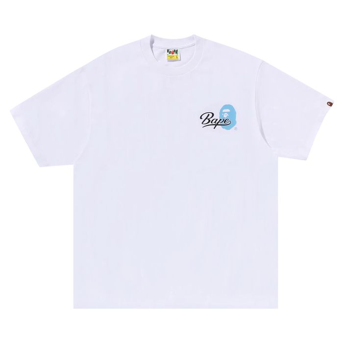 Buy BAPE Cursive College Logo Relaxed Fit Tee 'White' - 1K80 110 303 ...