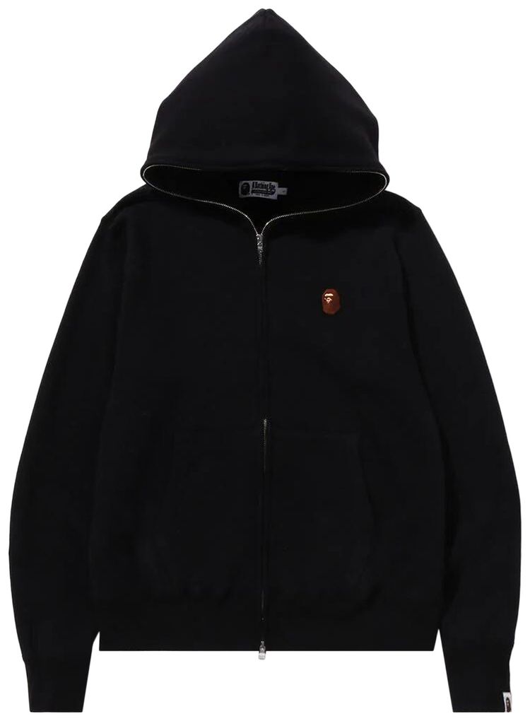 Buy Bape One Point Full Zip Hoodie Black 1k80 115 008 Black Goat