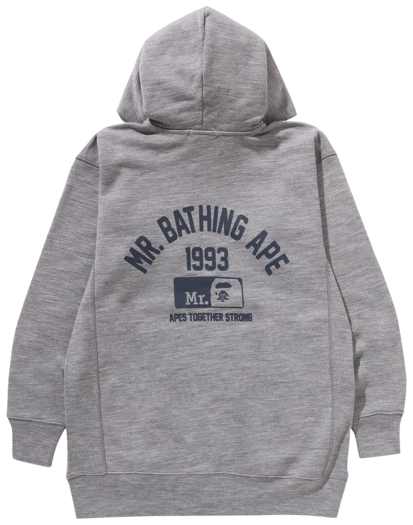 Buy BAPE Zip Up Pullover Hoodie 'Grey' - 7K80 115 301 GREY | GOAT