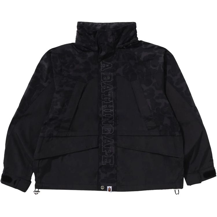 Buy BAPE Camo Panel Snowboard Jacket 'Black' - 1K80 140 324 BLACK | GOAT