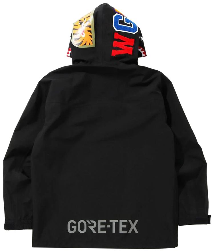 Buy BAPE GORE-TEX Shark Hoodie Jacket 'Black' - 1G20 141 005 BLACK | GOAT