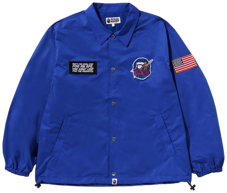 Buy BAPE Space Ape Relaxed Fit Coach Jacket 'Blue' - 1K70 140 008 BLUE ...