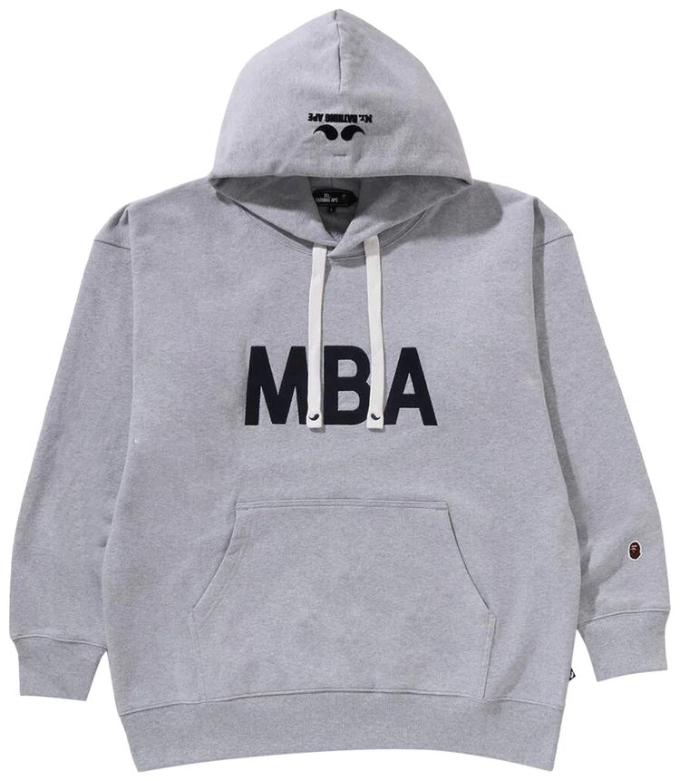 Buy BAPE Logo Pullover Hoodie 'Grey' - 7K80 114 301 GREY | GOAT