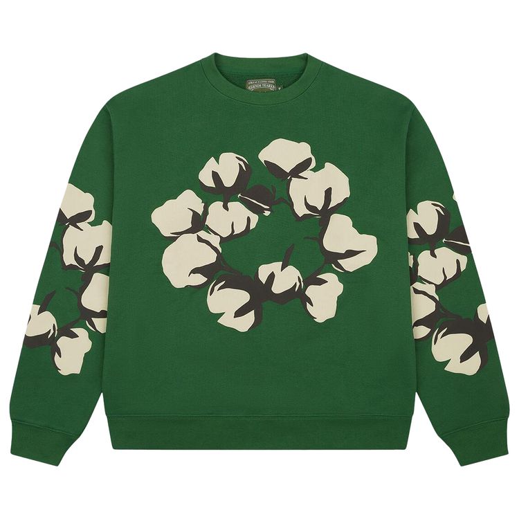 Buy Denim Tears x Cactus Plant Flea Market Cactus Tears Crewneck 'Green ...