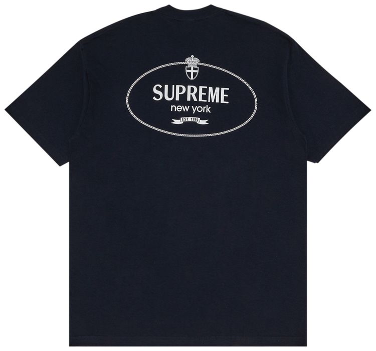 Buy Supreme Crest Tee 'Navy' - FW24T66 NAVY | GOAT
