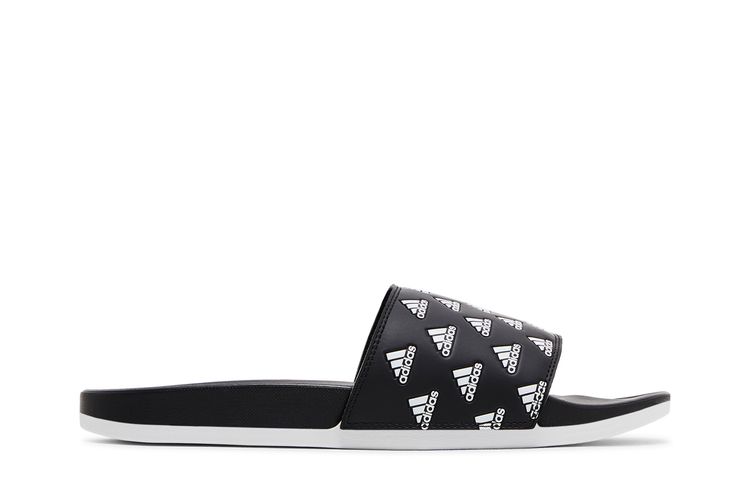 Buy Adidas Adilette Comfort Slide 'Repeat Logo - Black' - GV9735 | GOAT