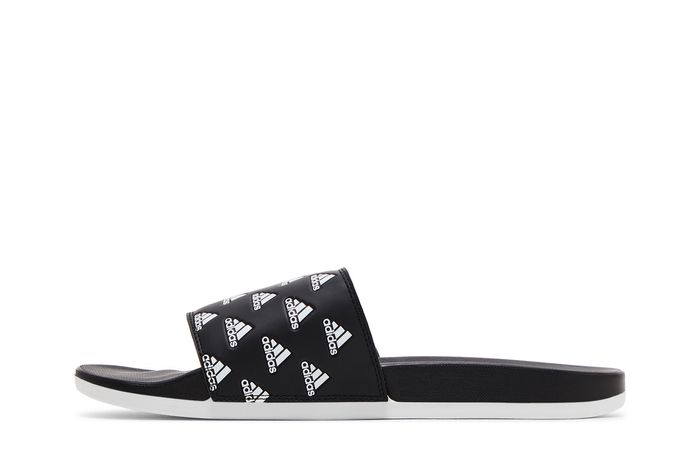 Buy Adidas Adilette Comfort Slide 'Repeat Logo - Black' - GV9735 | GOAT