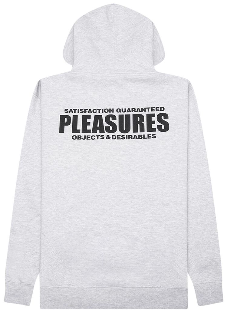 Buy Pleasures Staff Zip Hoodie 'Heather Grey' - P24W045 HEAT | GOAT