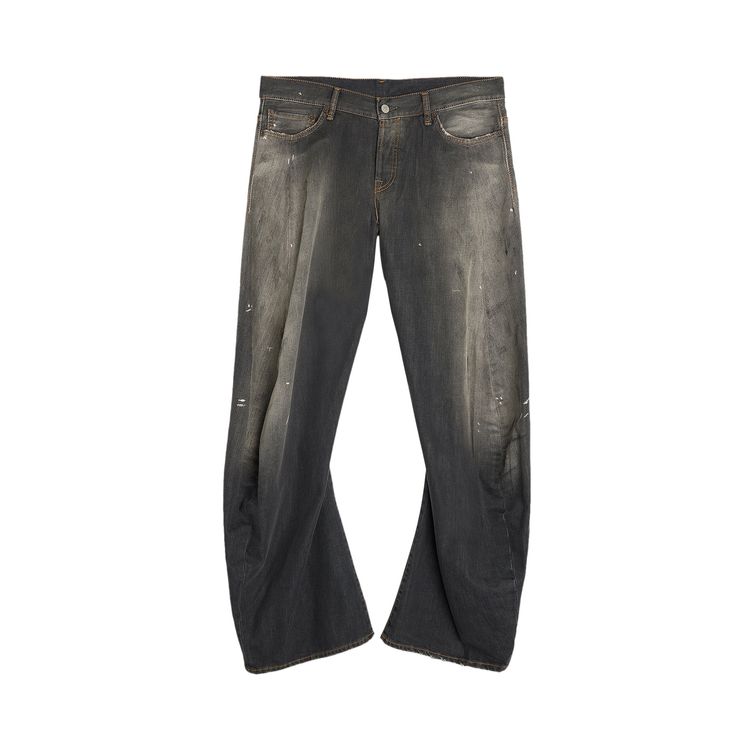 Buy Acne Studios Loose Fit Jeans 'Black' - A00515 GOAT BLAC | GOAT