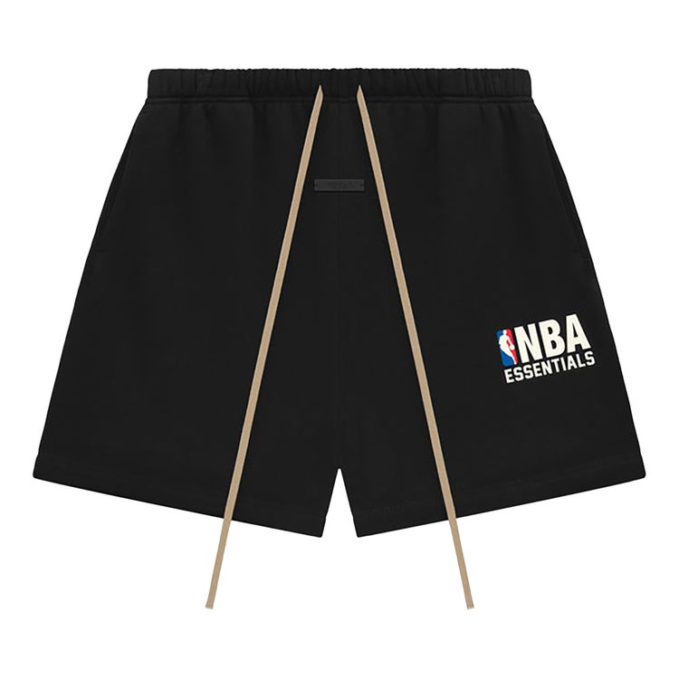 Buy Fear of God Essentials x NBA Sweatshorts 'Black' - 160AL244001F | GOAT