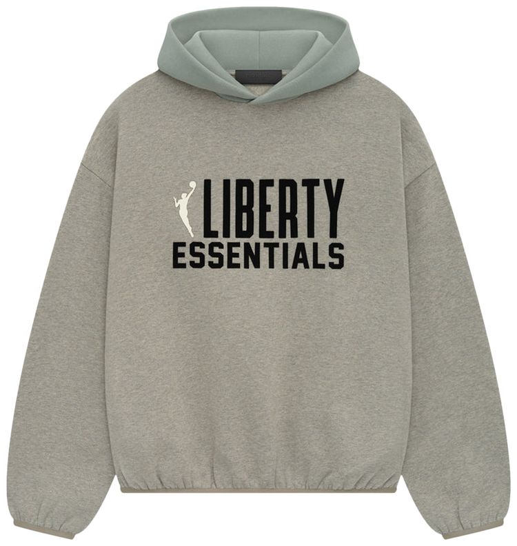 Buy Fear of God Essentials x WNBA Liberty Hoodie 'Warm Heather ...