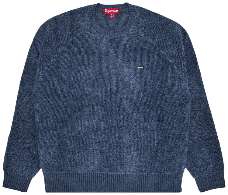 Buy Supreme Terry Small Box Sweater 'Blue' - FW24SK7 BLUE | GOAT