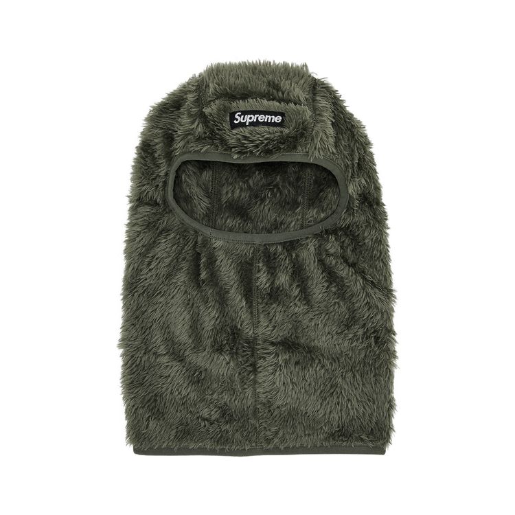 Buy Supreme Fuzzy Balaclava 'Moss' - FW24H76 MOSS | GOAT