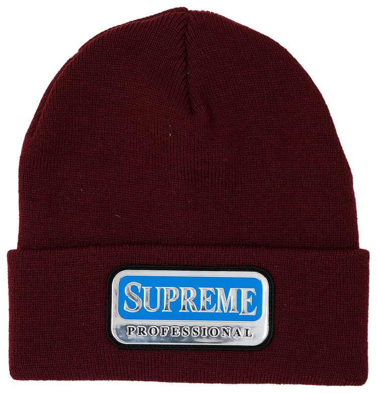 Buy Supreme Professional Beanie 'Cardinal' - FW24BN79 CARDINAL | GOAT