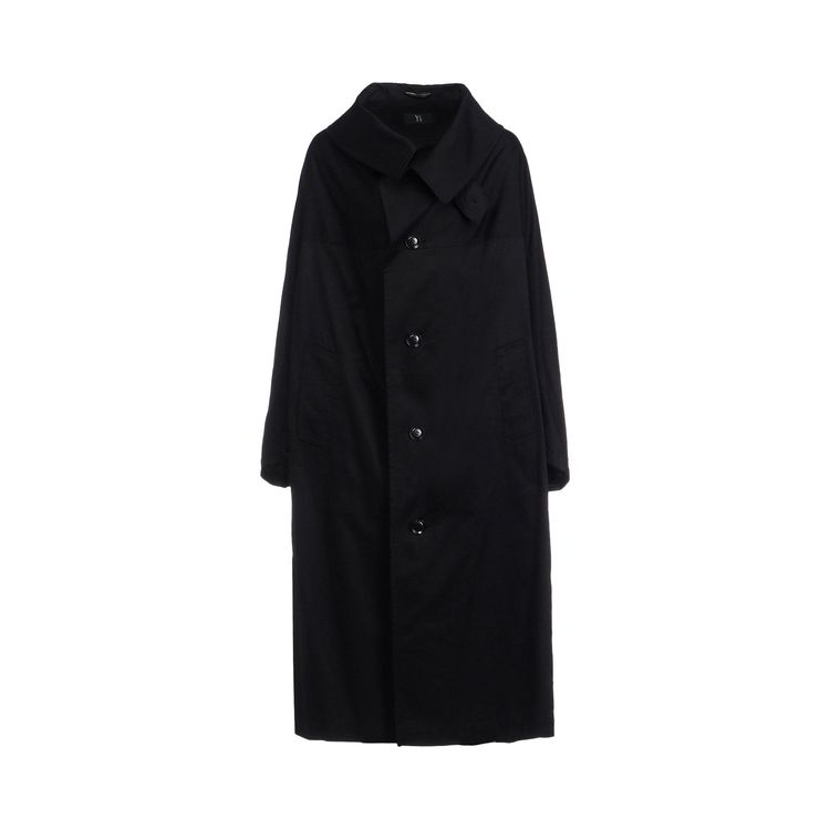 Buy Y's Long Cape Coat 'Black' - YB C80 002 3 | GOAT