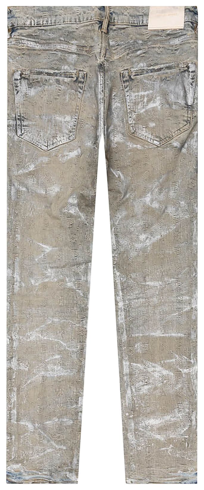 Buy PURPLE BRAND Holograhpic Earth Jacquard Monogram Jeans 'Brown ...