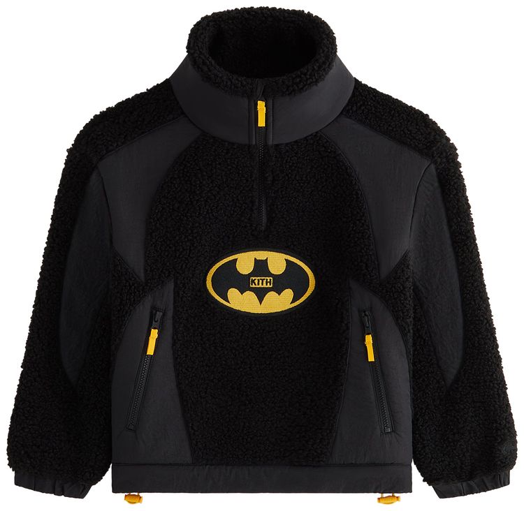 Buy Kith Kids x Batman Quarter Zip Sherpa Jacket 'Black' - KHK010213 ...