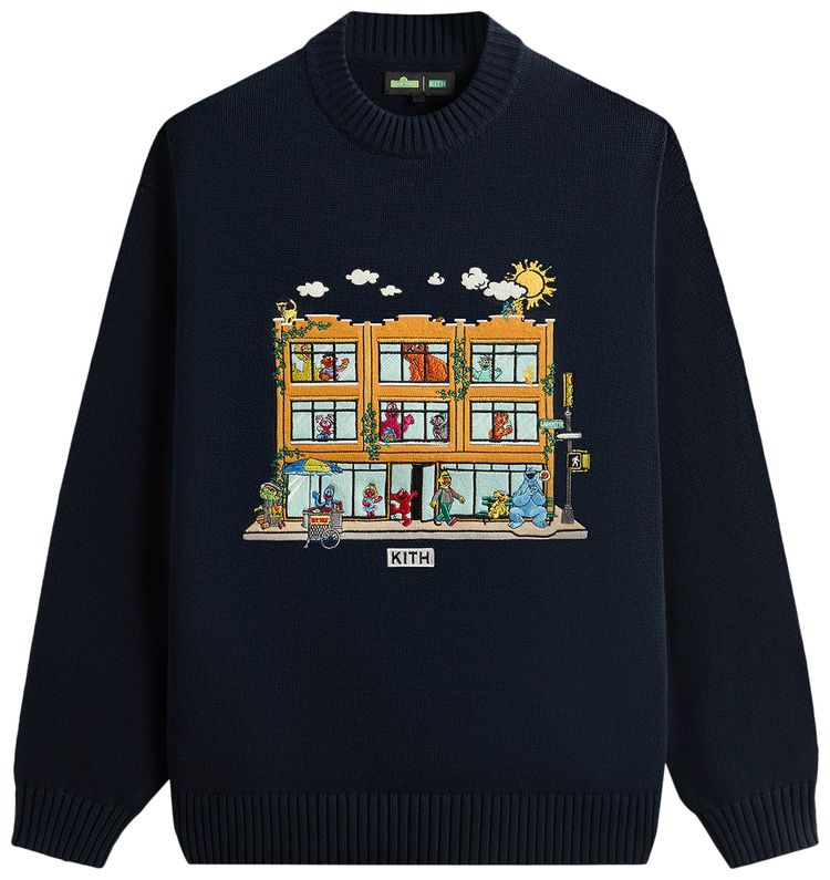 Buy Kith x Sesame Street Lafayette Crewneck Sweater 'Nocturnal ...