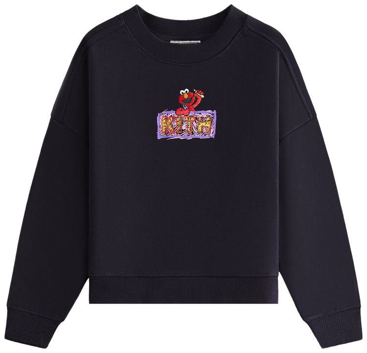 Buy Kith Kids x Sesame Street Elmo Nelson Crewneck 'Black' - KHK030779 ...