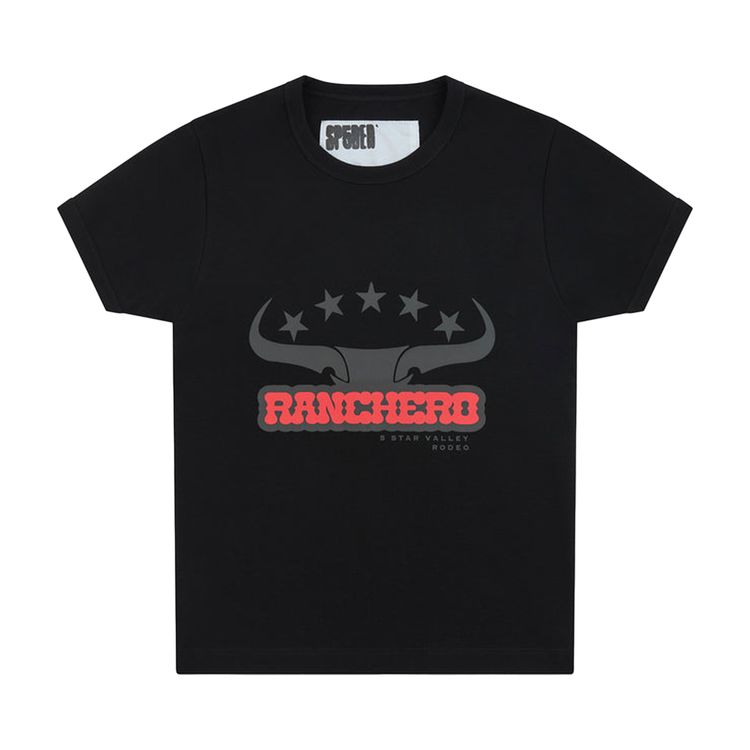 Buy Sp5der Ranchero Baby Tee 'Black' - T25FW24BLK | GOAT