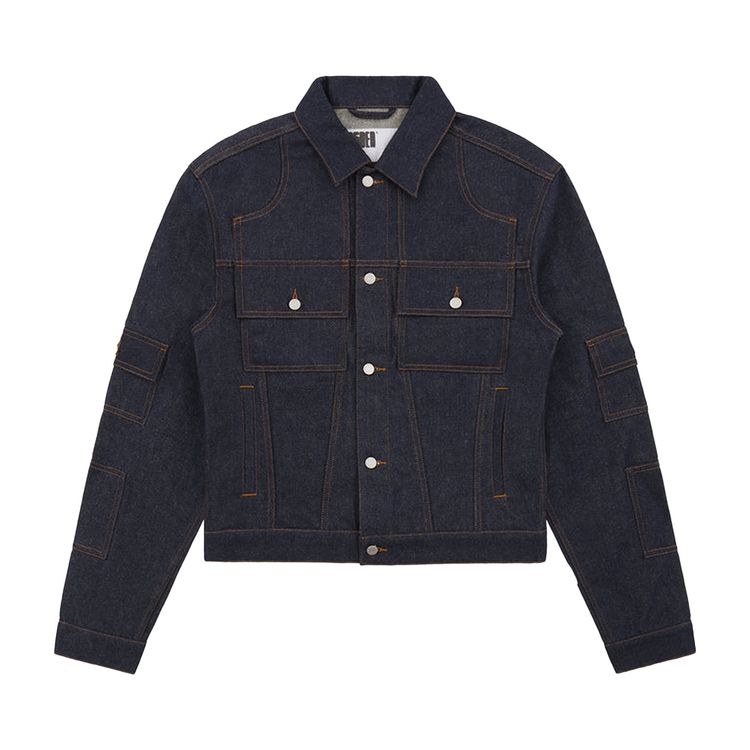 Buy Sp5der Denim V3 Truck Jacket 'Indigo Denim' - J09FW24IDG | GOAT