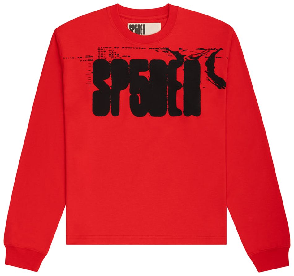 Buy Sp5der Main Label Long-Sleeve Tee 'Red' - T26FW24RED | GOAT
