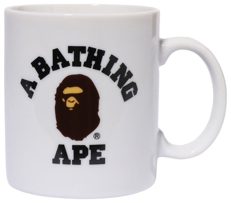 Buy BAPE College Pottery Mug 'White' - 1K80 193 016 WHITE | GOAT