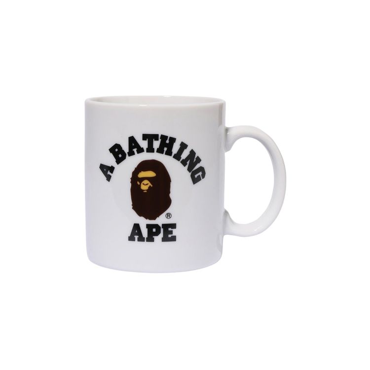 Buy BAPE College Pottery Mug 'White' - 1K80 193 016 WHITE | GOAT