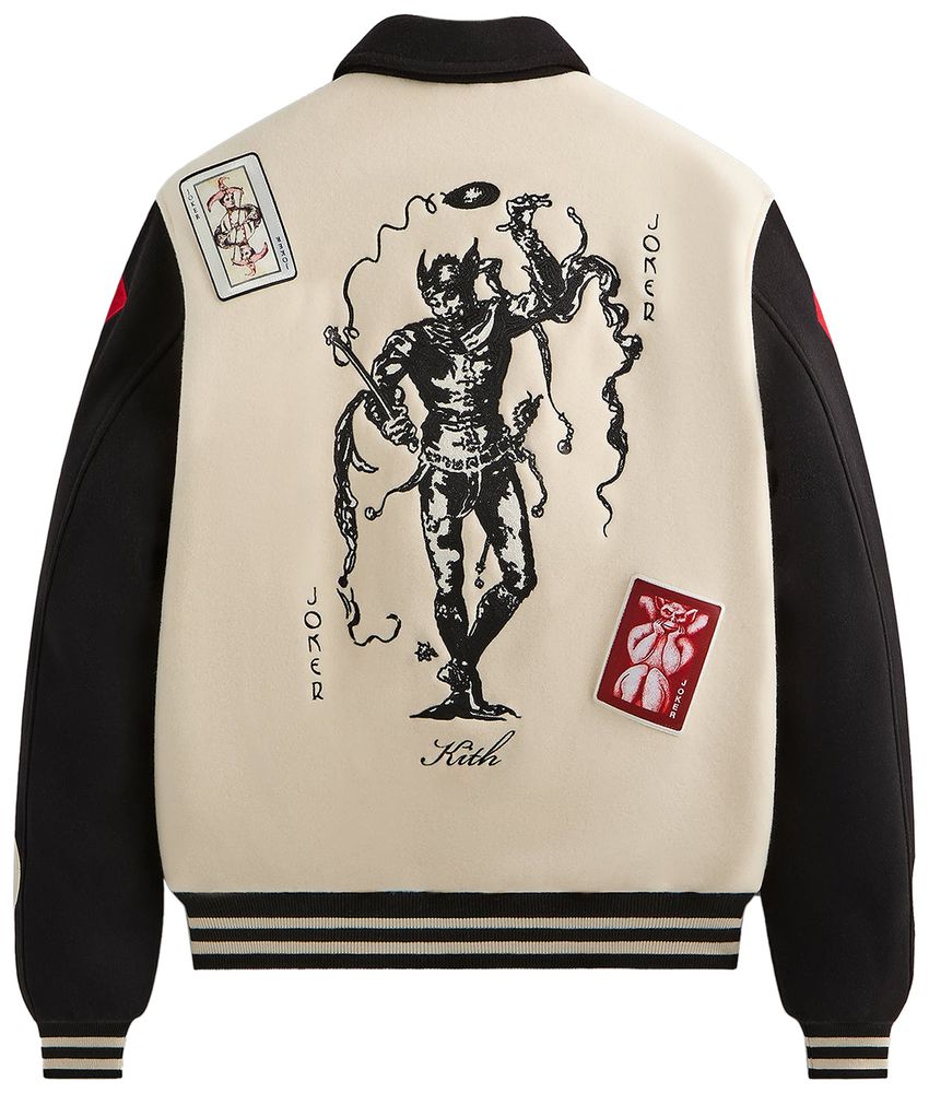 Buy Kith x Batman Joker Wool Coaches Jacket 'Sandrift' - KHM010788 104 ...