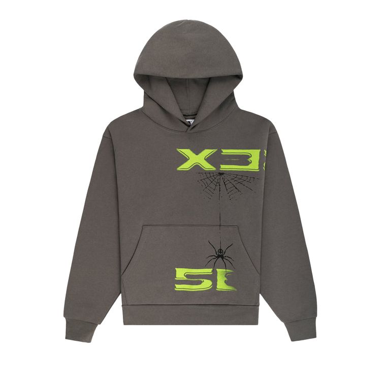 Buy Sp5der 5Ex Hoodie 'Slate Grey' - SS02FW24GRY | GOAT