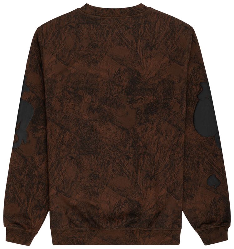 Buy Sp5der Beluga Real Tree Camo Crewneck Sweatshirt 'Brown ...