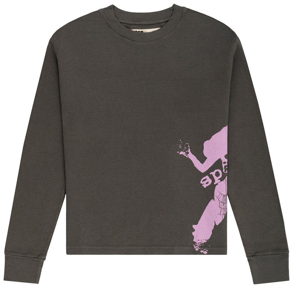 Buy Sp5der 5Ex Girl Long-Sleeve Thermal 'Dark Grey' - KN01FW24DGY | GOAT