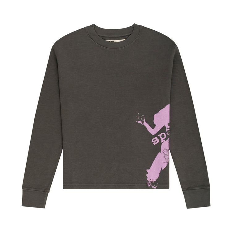 Buy Sp5der 5Ex Girl Long-Sleeve Thermal 'Dark Grey' - KN01FW24DGY | GOAT