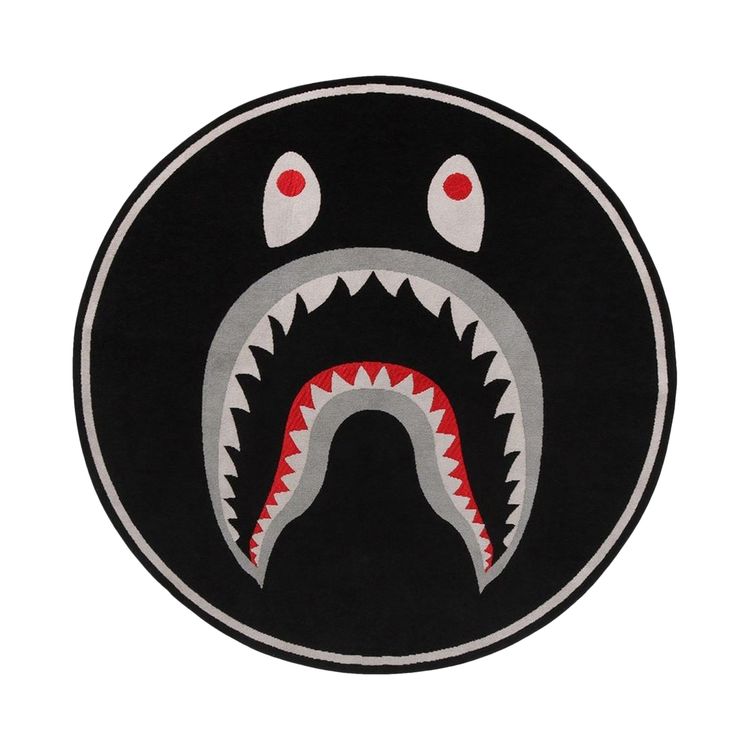 Buy BAPE Shark Floor Rug 'Black' - 1K80 192 005 BLACK | GOAT