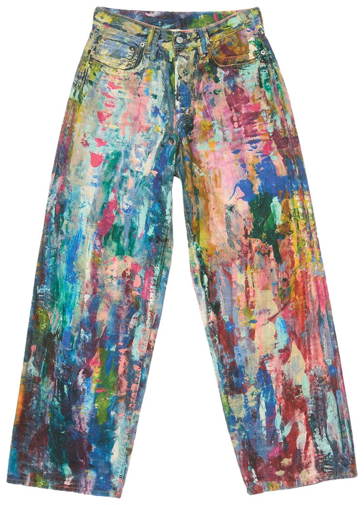 Buy Acne Studios 1981F Baggy Fit Jeans 'Blue/Multicolor' - AK0898 GOAT ...