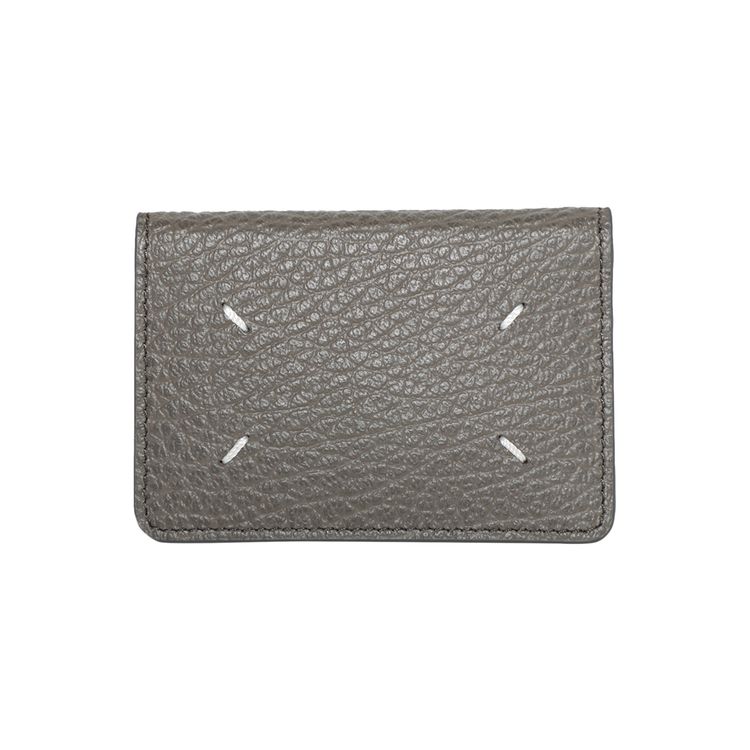 Buy Maison Margiela Four Stitches Horizontal Card Holder 'Graphite ...