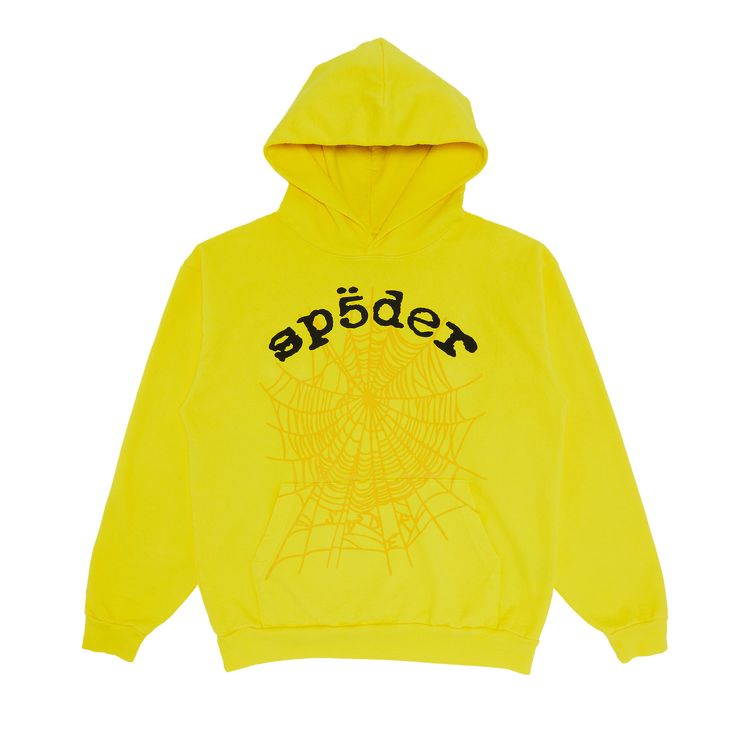 Buy Sp5der Legacy Hoodie 'Yellow' - M01SS001W2YB | GOAT